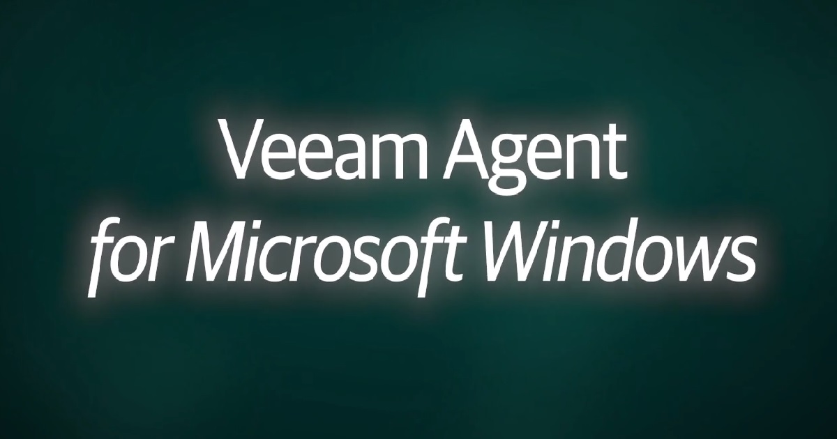Veeam Agent For Windows Basic Setup Nathan Oldfield